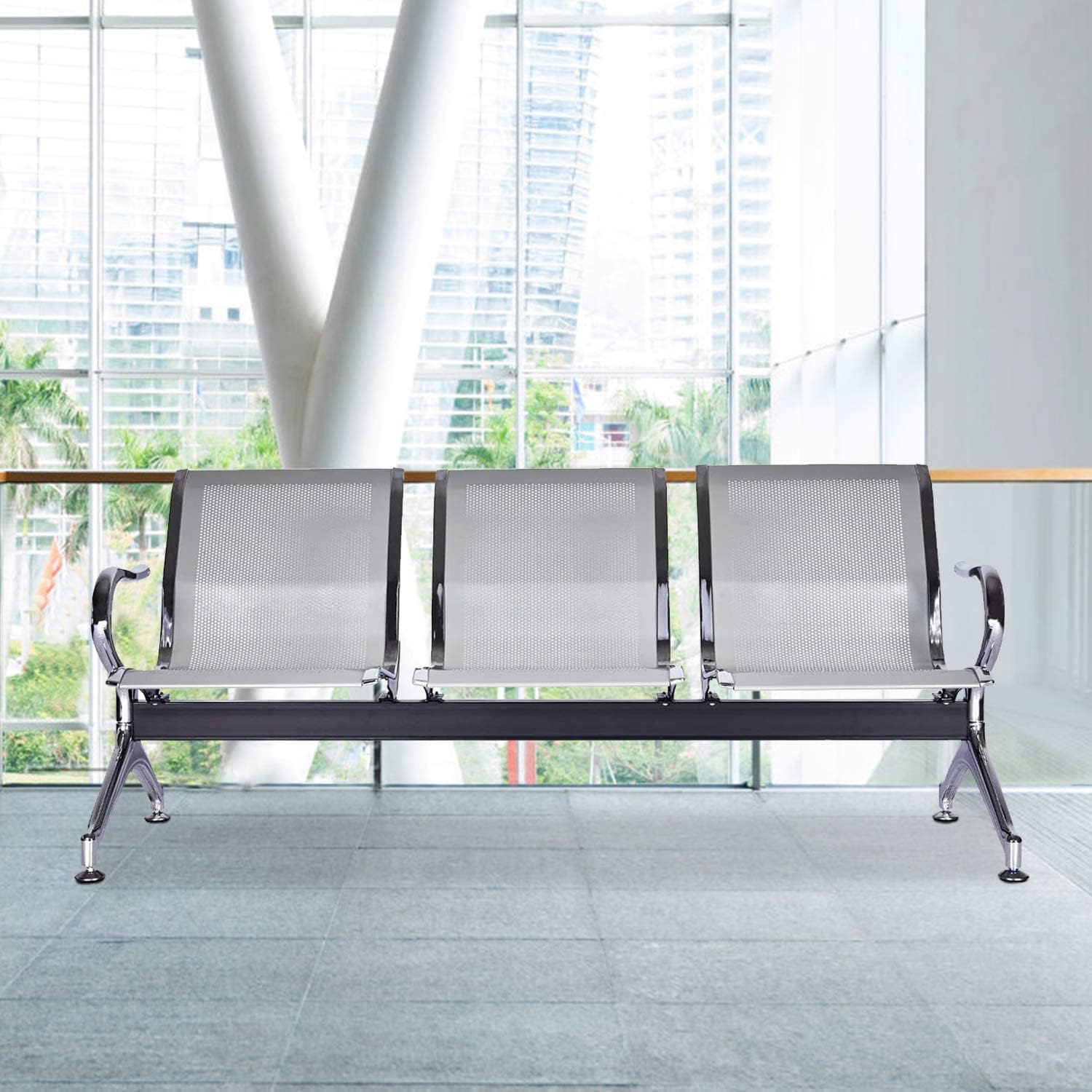 3-Link Metallic Reception Bench - Tamco - Furniture shop