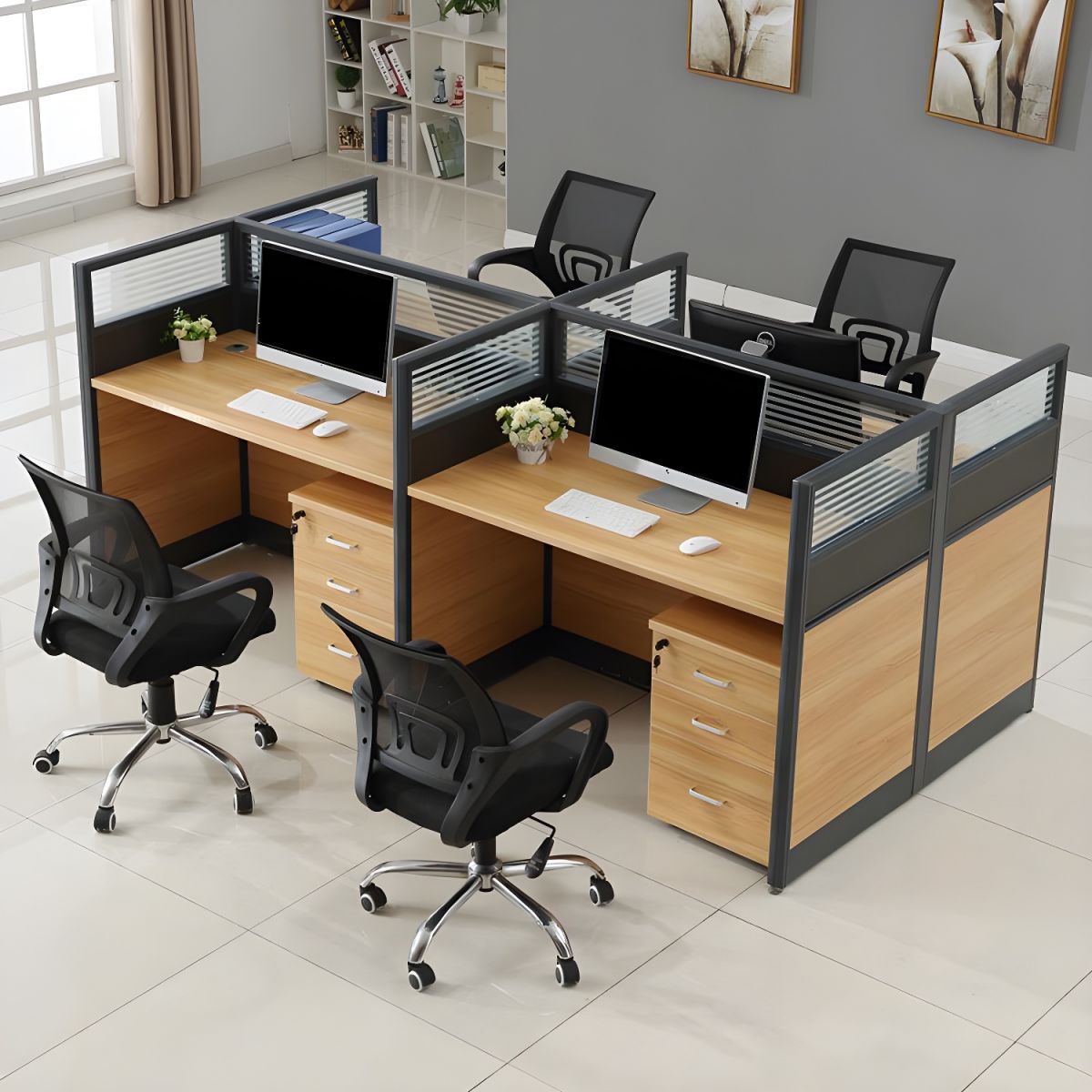 4-Way modular office workstation - Tamco - office furniture