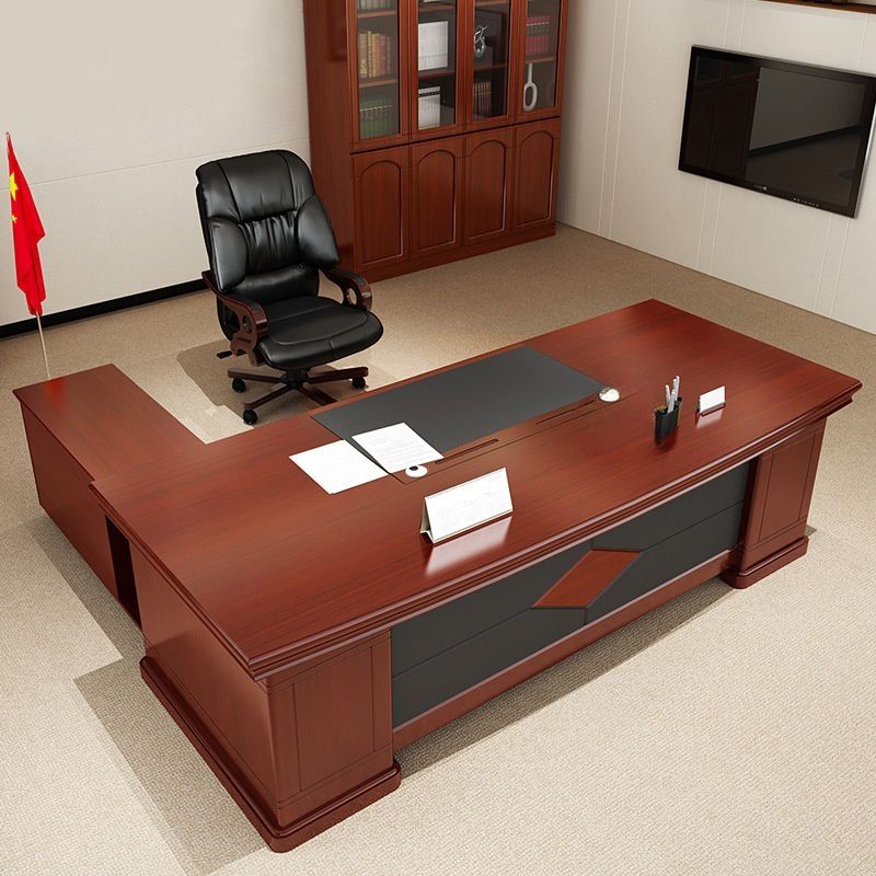 Boss Office L-shaped Imported Desk - Tamco | Office Tables