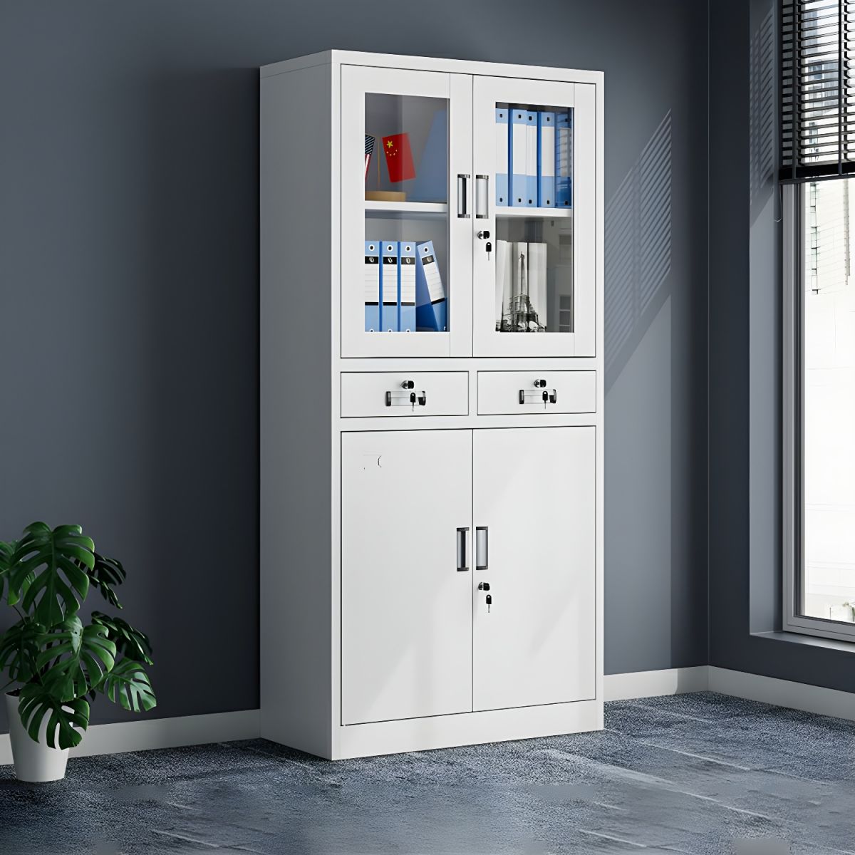 Double Door Steel Trophy Cabinet - Tamco - Furniture shop