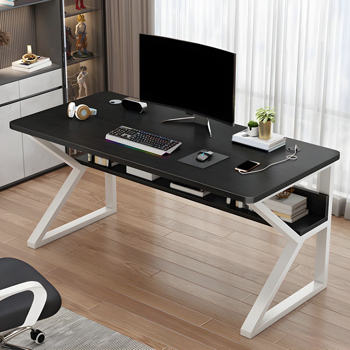 Industrial Writing Desk Manufactured Wood - Tamco - tables