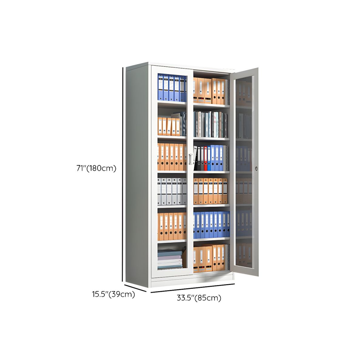 Modern Filing Cabinet Glass Doors - Tamco - Office furniture