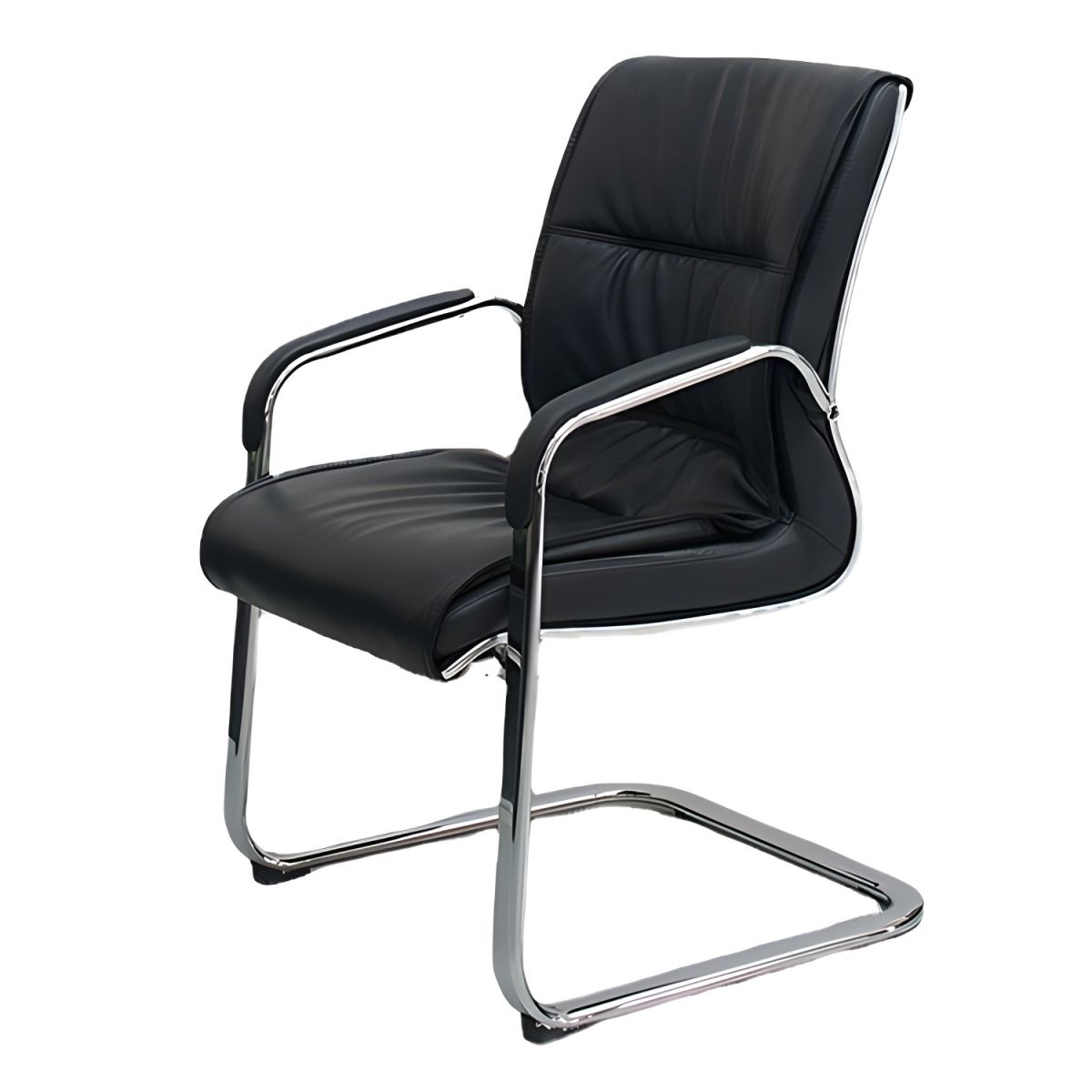 Modern Leather and Metal Desk Chair - Tamco - office seats