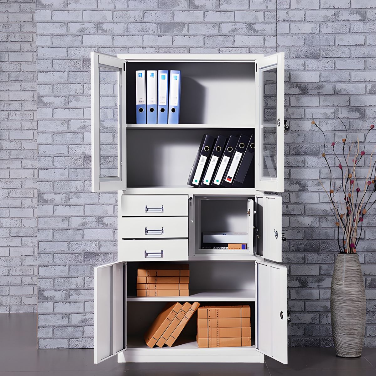 Steel filling cabinet with safe - Tamco , Filling cabinets
