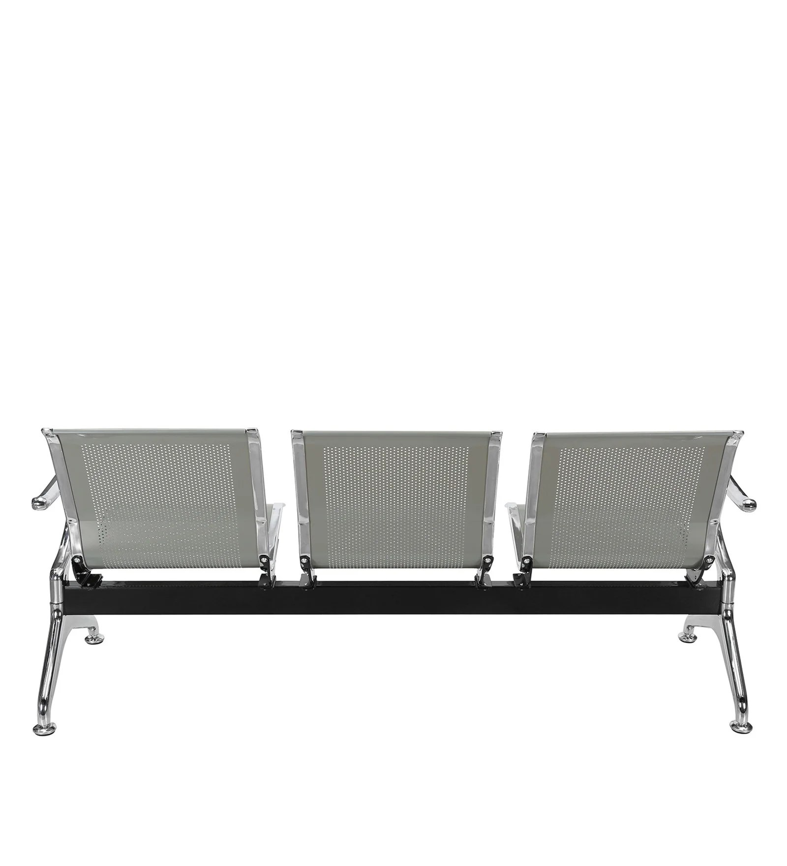 Three link metallic office visitor's bench - Tamco