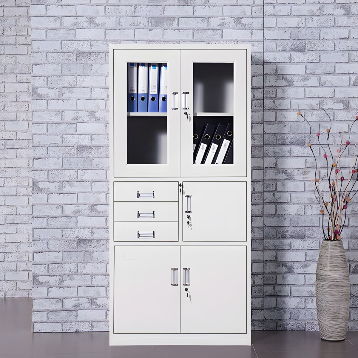 Two door metallic cabinet with safe - Tamco , File cabinet
