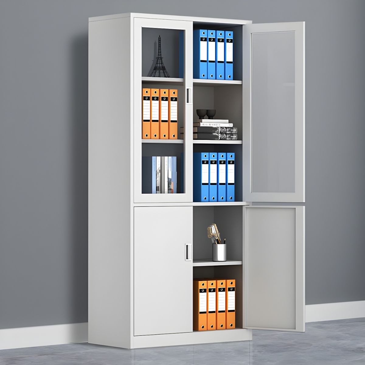 Two Door Office Metallic Cabinet - Tamco | Classy Furniture