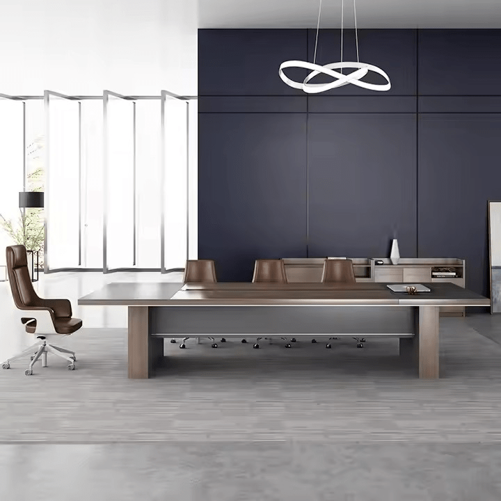 Executive Natural Wooden Office Table - Tamco -Furniture shop in Kenya
