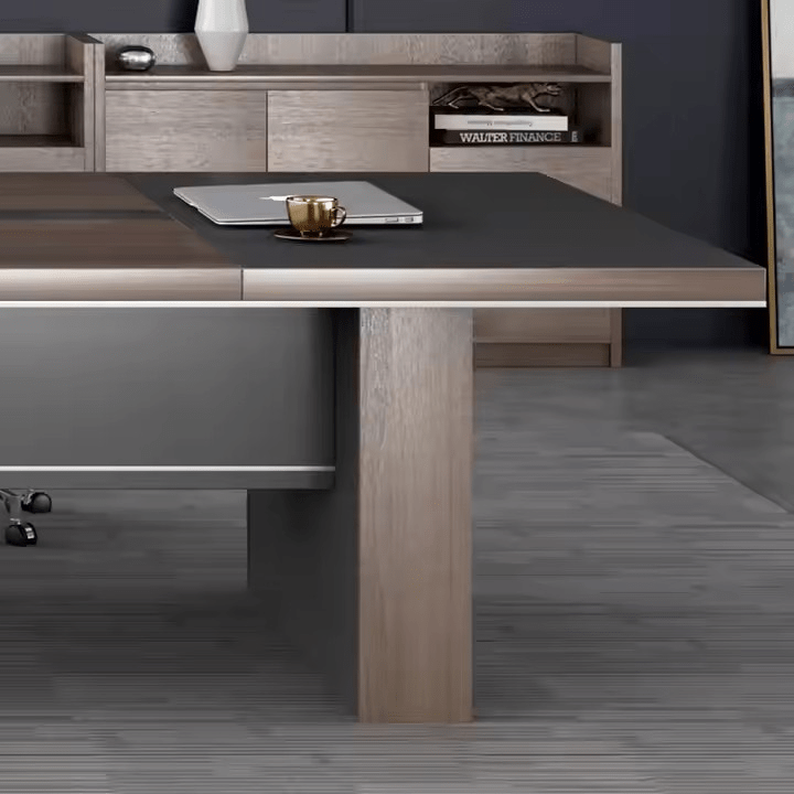 Executive Natural Wooden Office Table - Tamco -Furniture shop in Kenya