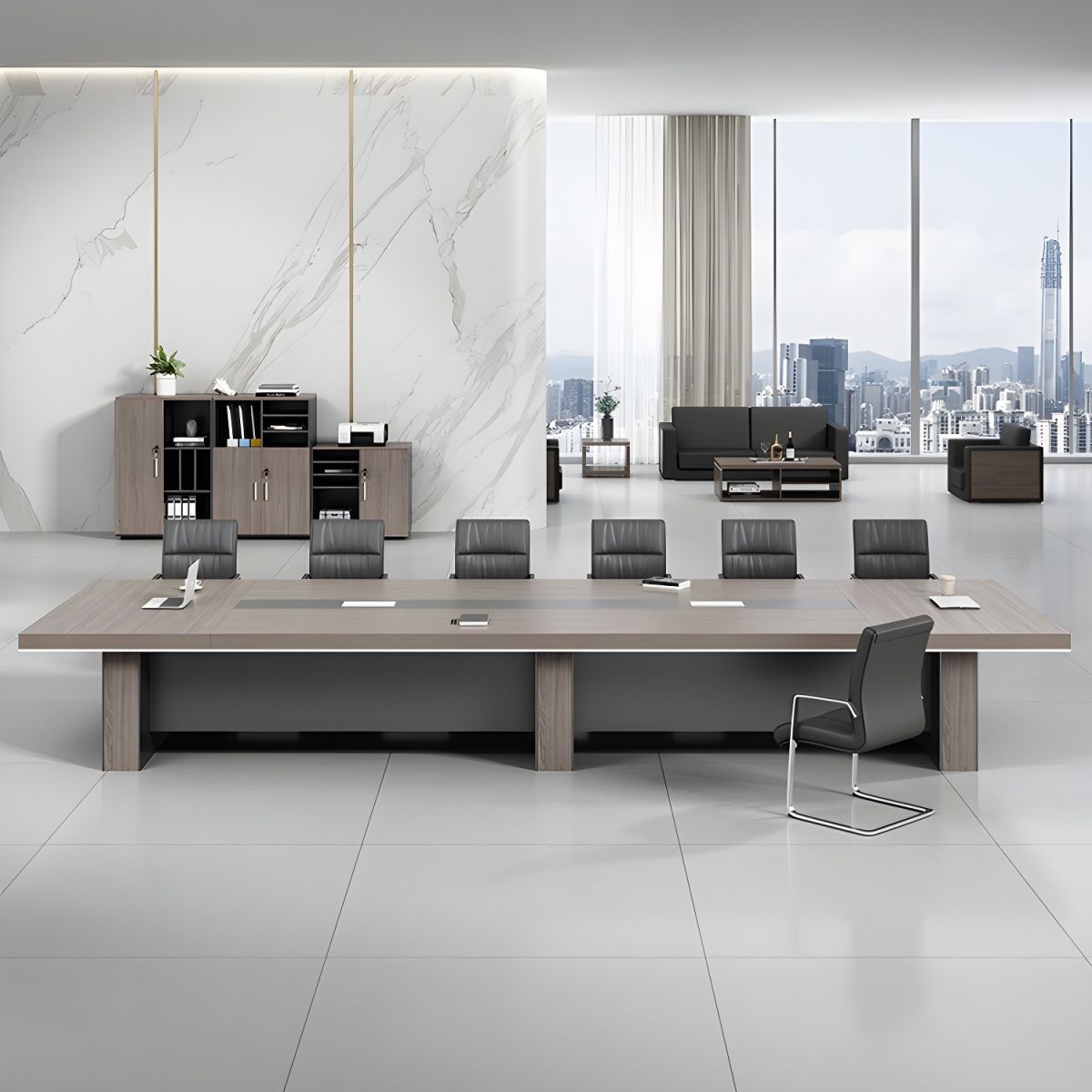 Executive Natural Wooden Office Table - Tamco -Furniture shop in Kenya