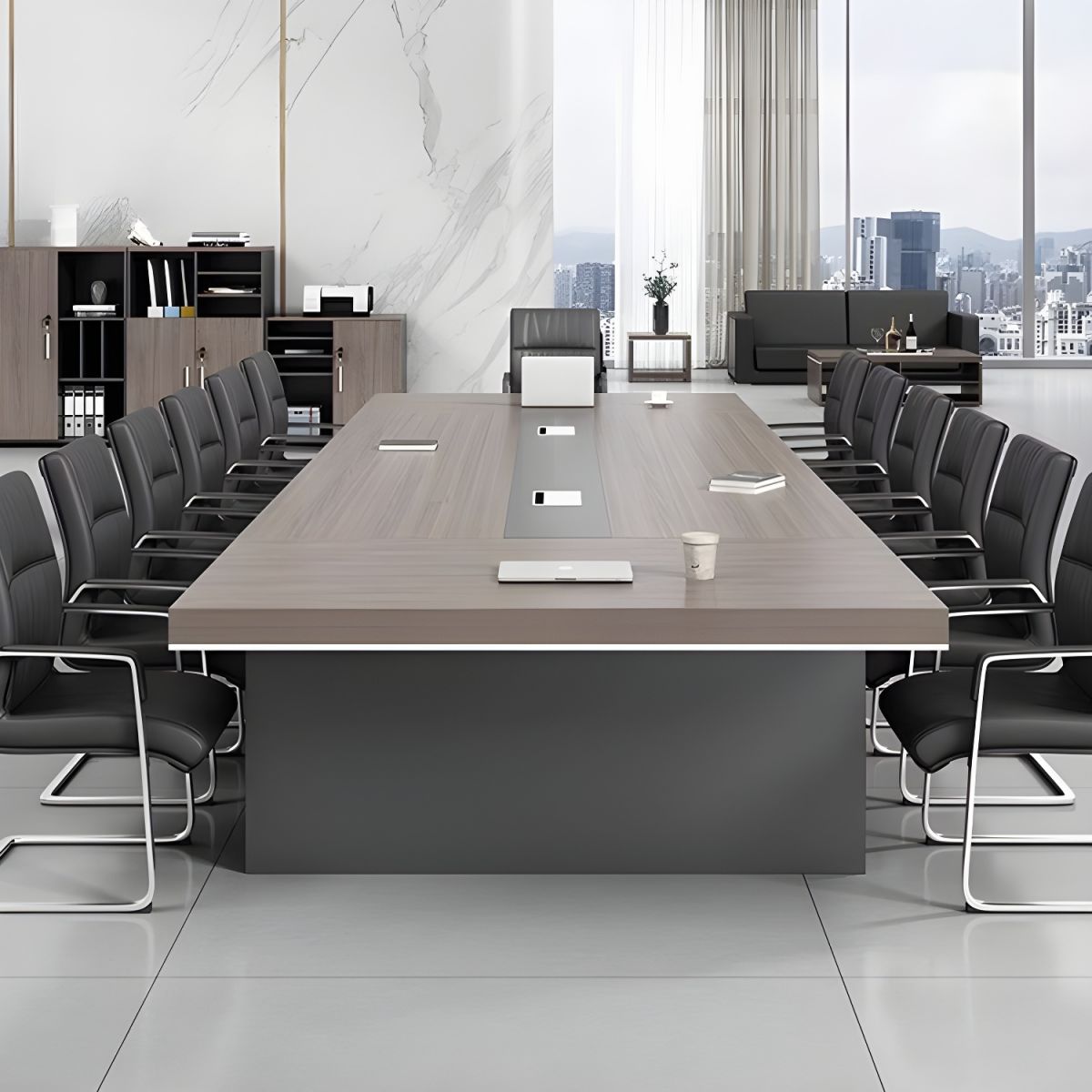 Executive Natural Wooden Office Table - Tamco -Furniture shop in Kenya